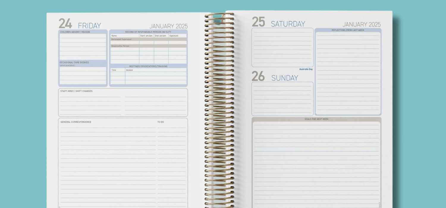 A Look into the Children's Centre Diary with Examples – Butler Diaries