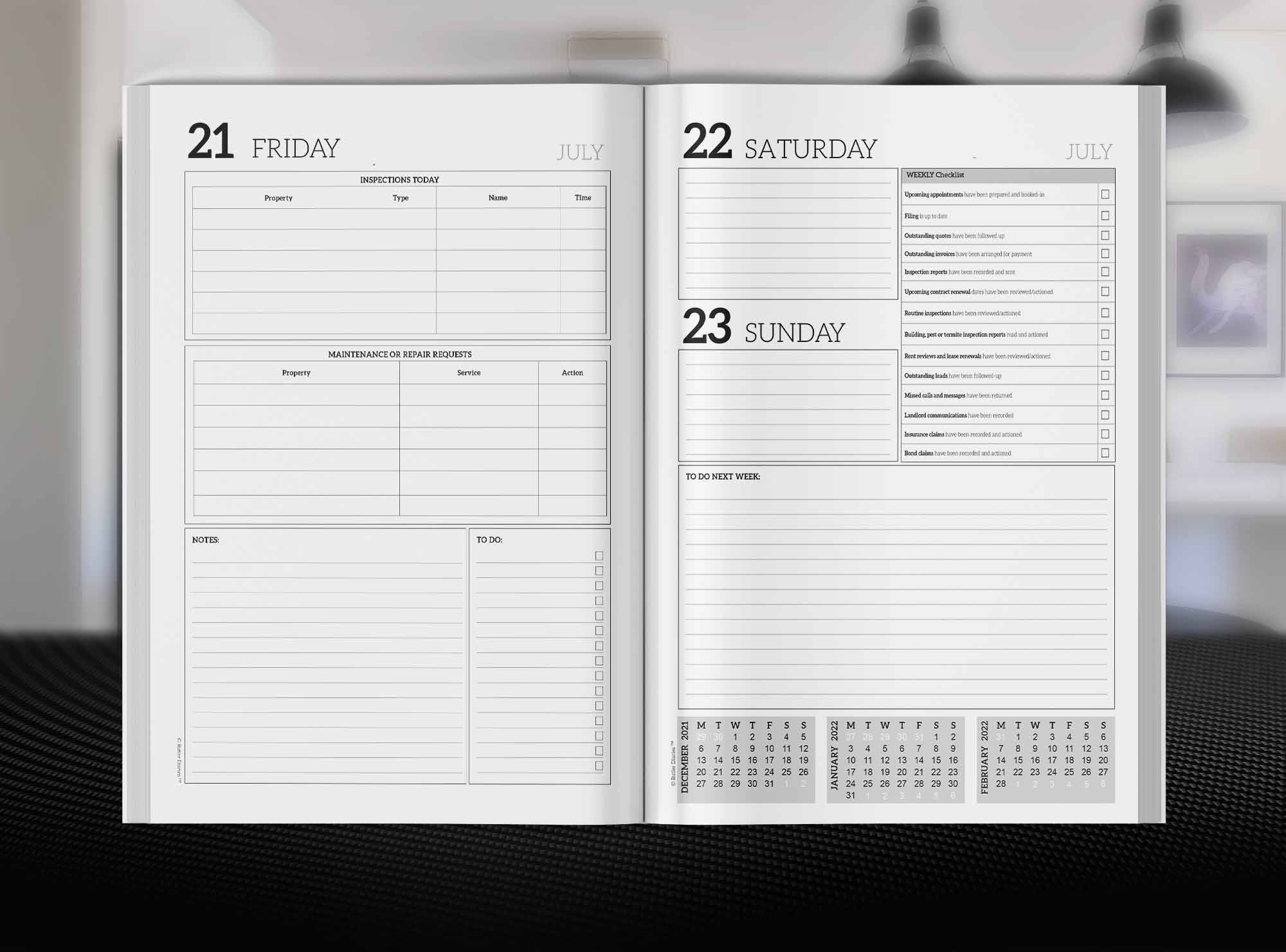 Where are the Professional Diaries and Nanny Diary? – Butler Diaries