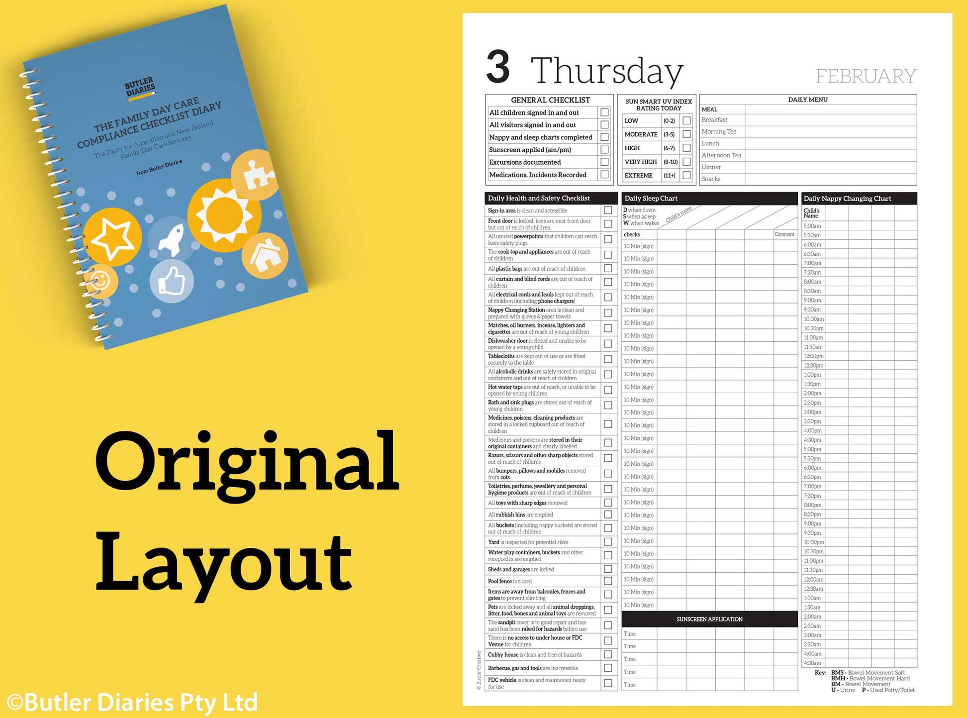 2023 Family Day Care Compliance Checklist Diary | Butler Diaries ...