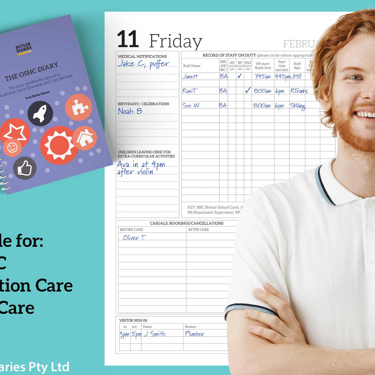 2023 Diaries for out of school hours | OSHC Butler Diary - Butler Diaries